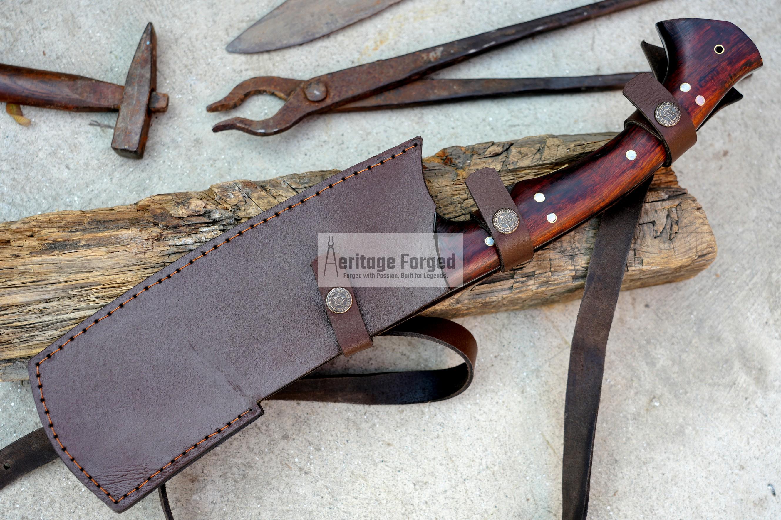 DOUBLE HANDED CHOPPER / Large Jungle Cleaver / 9 Inches Long Blade ...