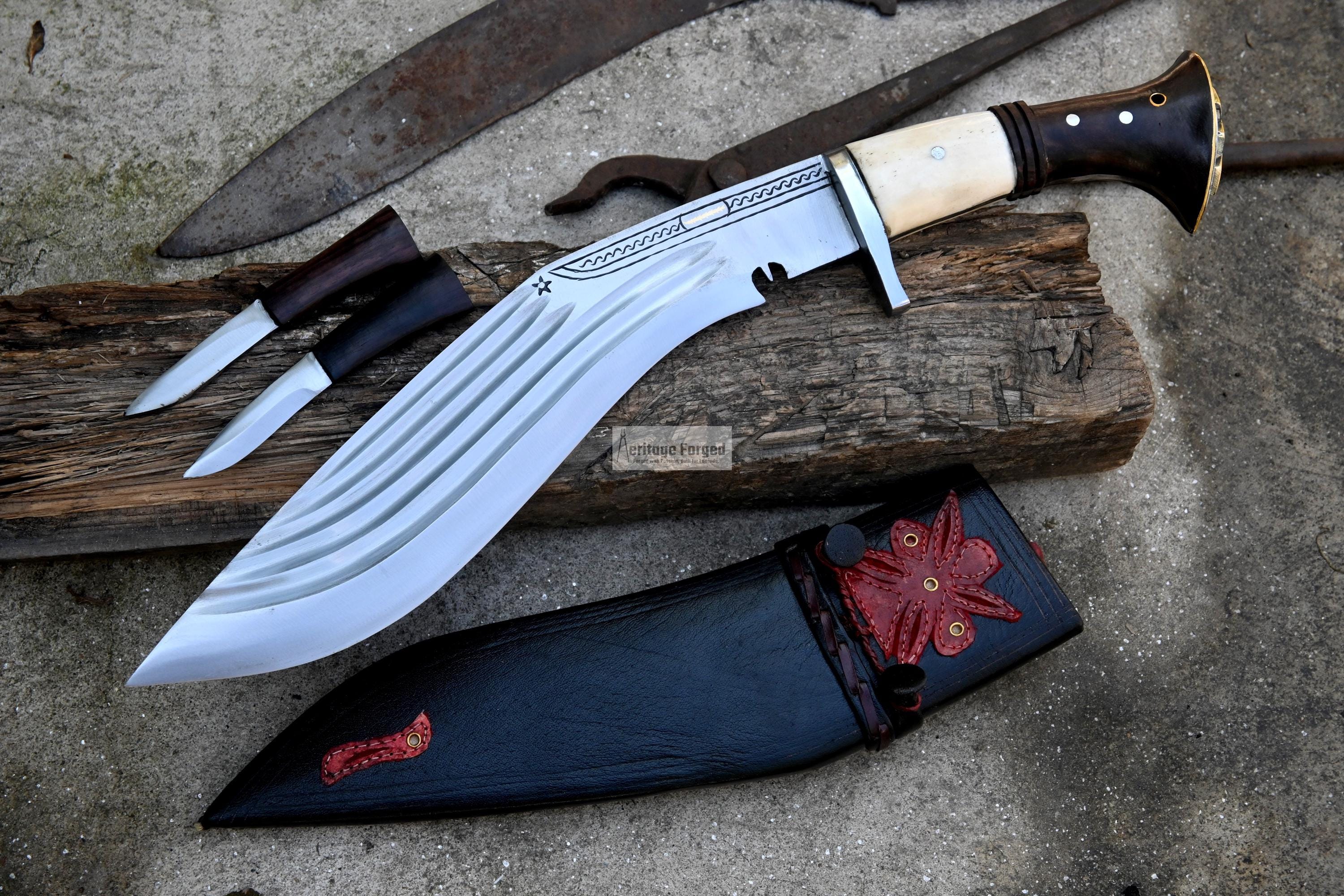 CHIRRA KHUKURI / Large Kukri Machete/ 12 Inches Long Blade Heavy Duties ...
