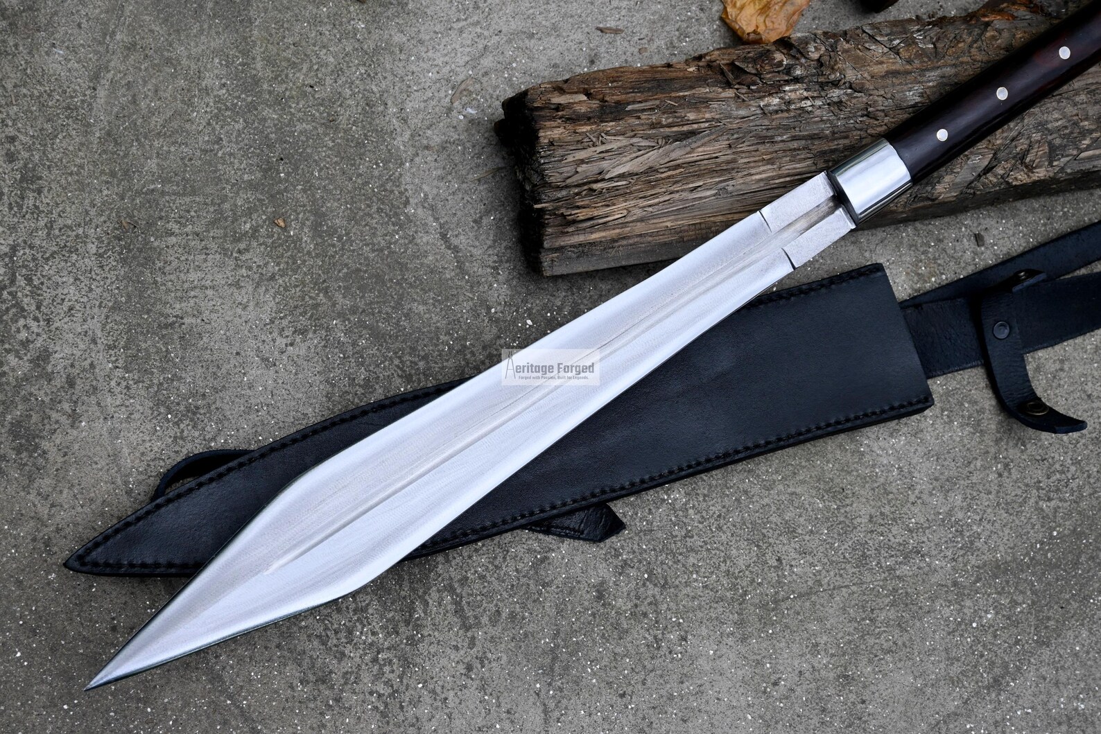 GLADIUS SPEAR / Hand Forged Spear /17 Inches Long Blade Spear/ Greek ...