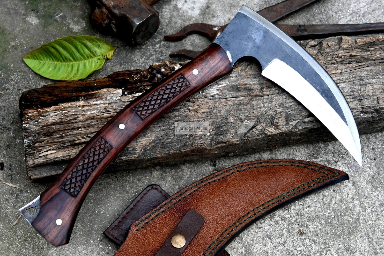 KAMA Knife/traditional Japanese Knife/farmer Sickle /leaf Spring of ...