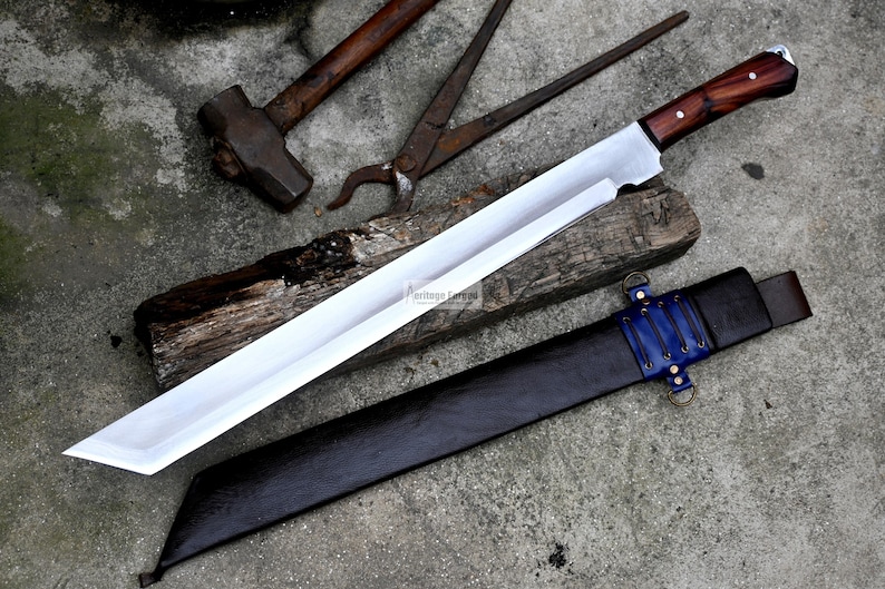 TANTO MACHETE / Large Jungle Machete/20 Inches Long Blade Heavy Duties ...