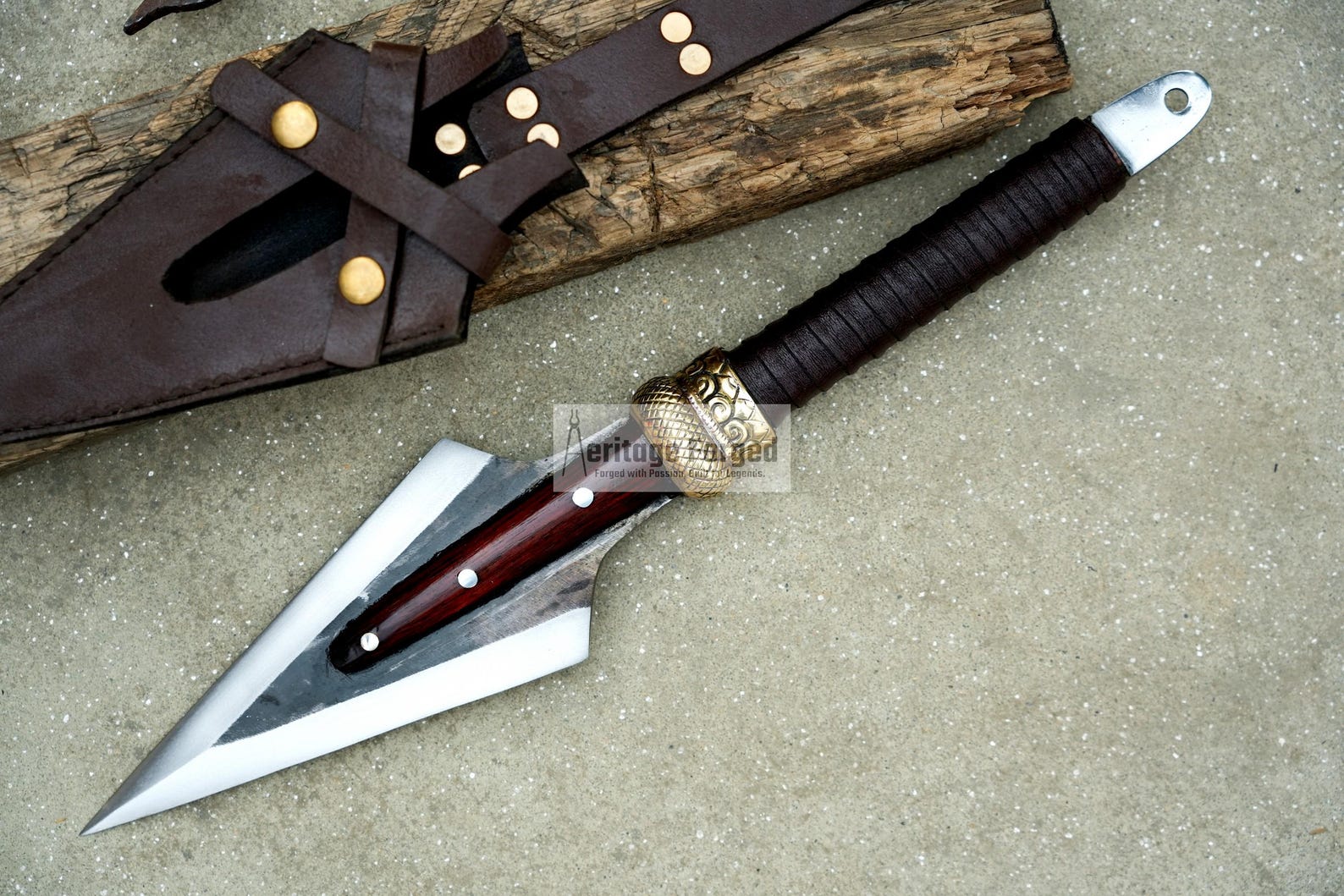 HUNTING SPEAR / Hand Forged Spear /short Handle Spear/ Throwing Spear ...