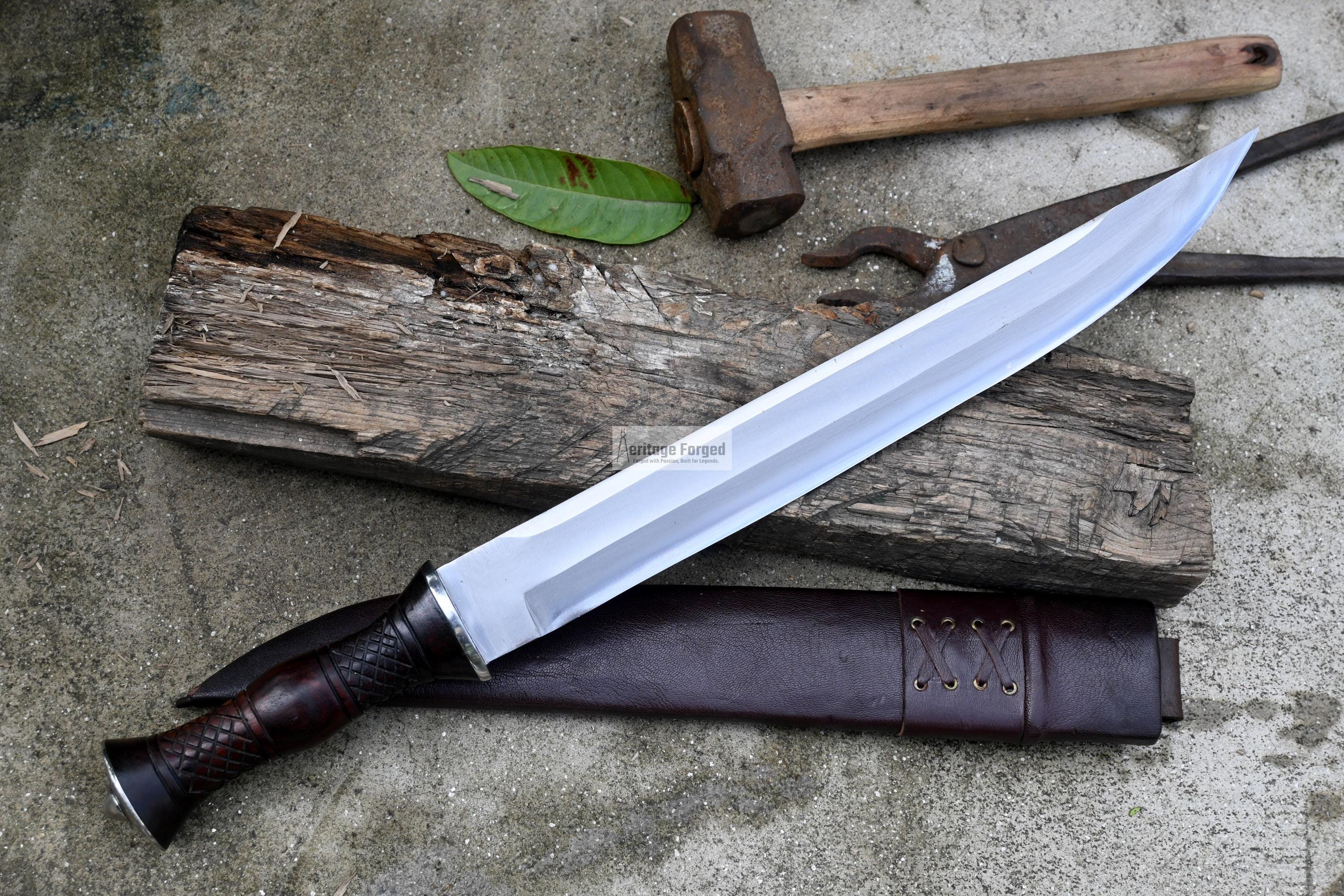 HUNTING KNIFE / 15 Inches Long Blade Hunting Knife / Hand Forged Knife ...
