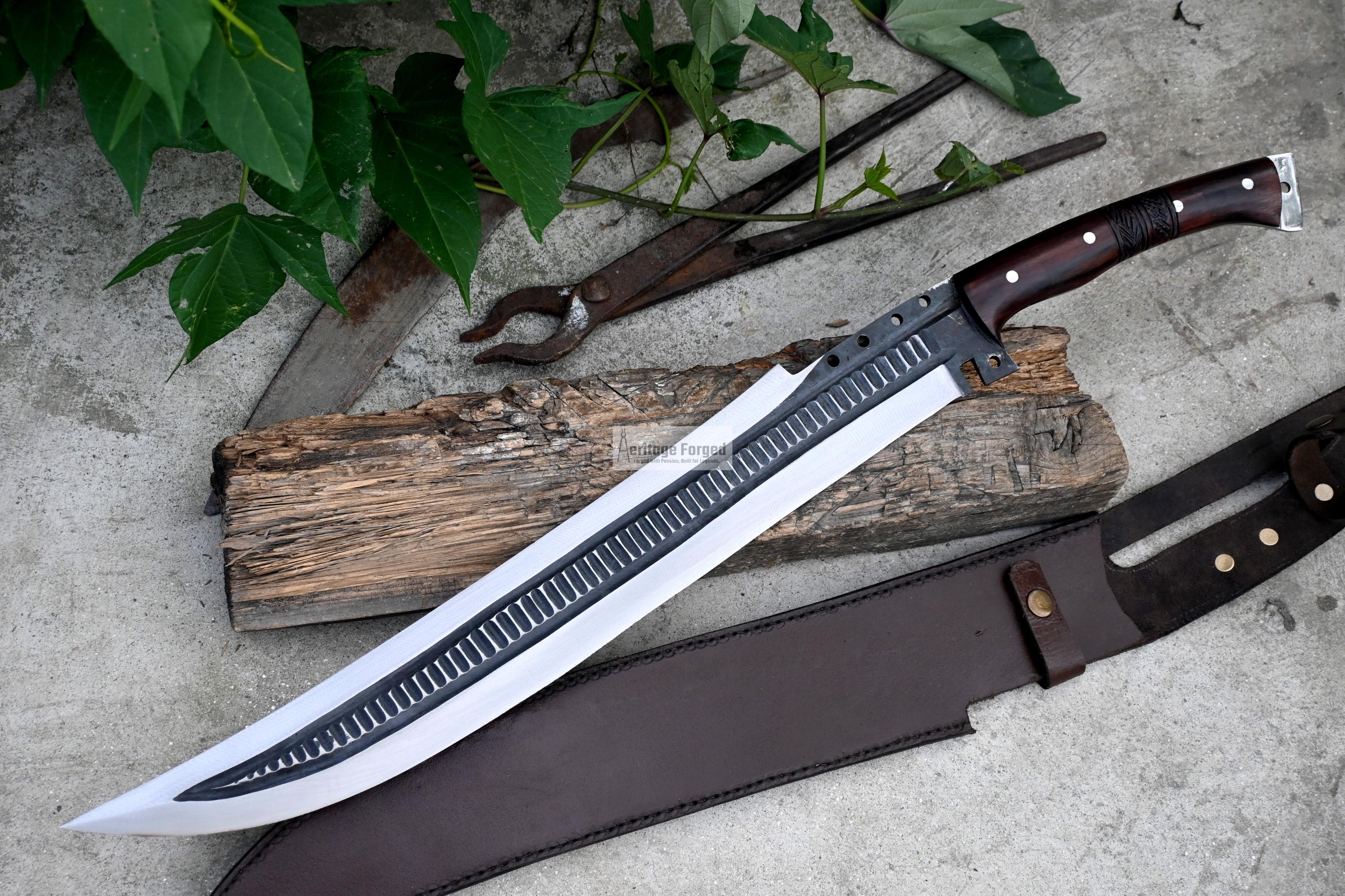 JUNGLE MACHETE / Large Jungle Clever/19 Inches Long Blade Heavy Duties ...
