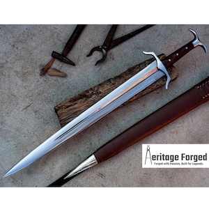 V VIKING SWORD/24 Inches Long Blade Hand Forged Sword/leaf Spring of ...