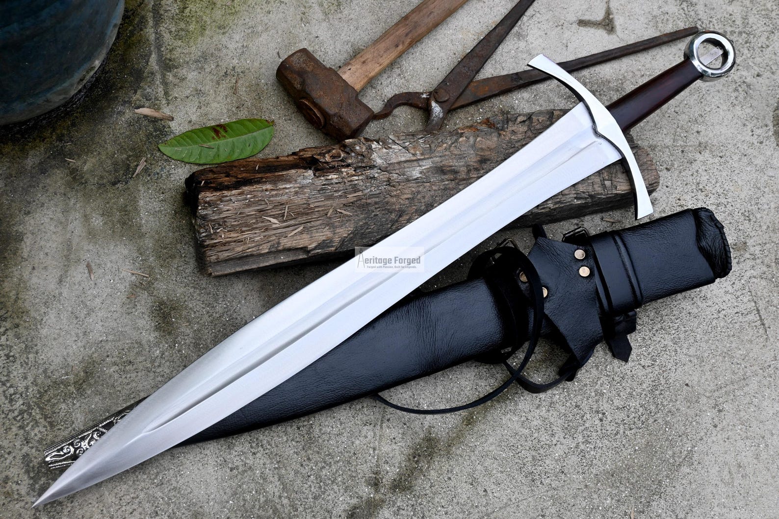 VIKING SWORD/24 Inches Long Blade Hand Forged Sword/leaf Spring of ...