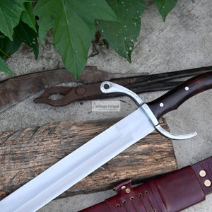 SINGLE EDGE SWORD/24 Inches Long Blade Hand Forged Sword/leaf Spring of ...