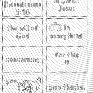 1 Thessalonians 5:18 Thankfulness Worksheet - Etsy