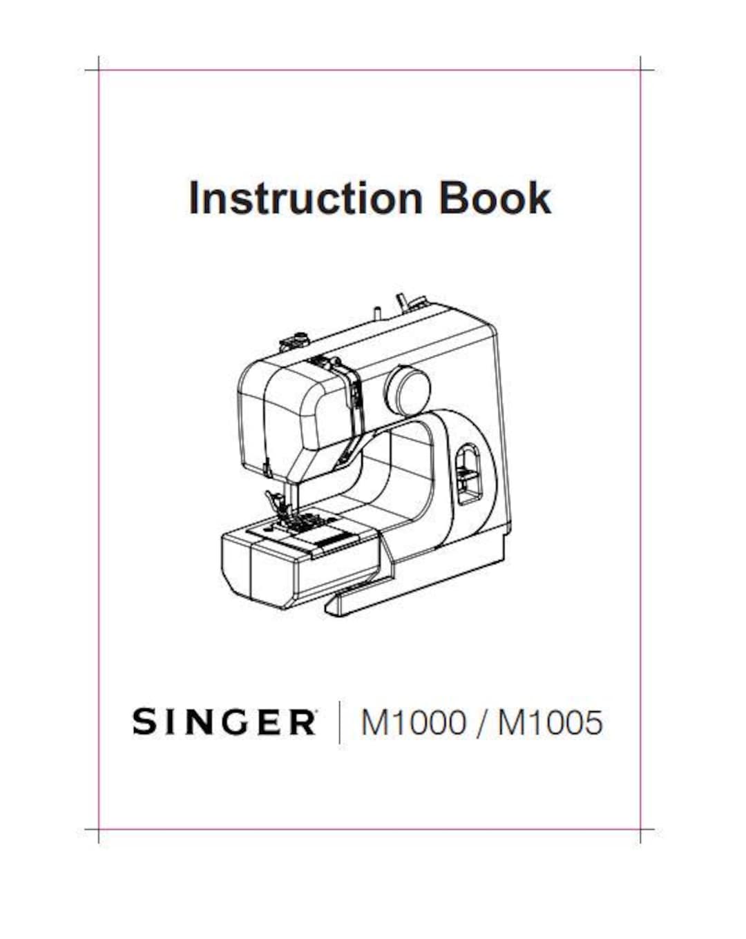 Singer Sewing Machine M1000 User Manual Singer User Manual Singer User ...