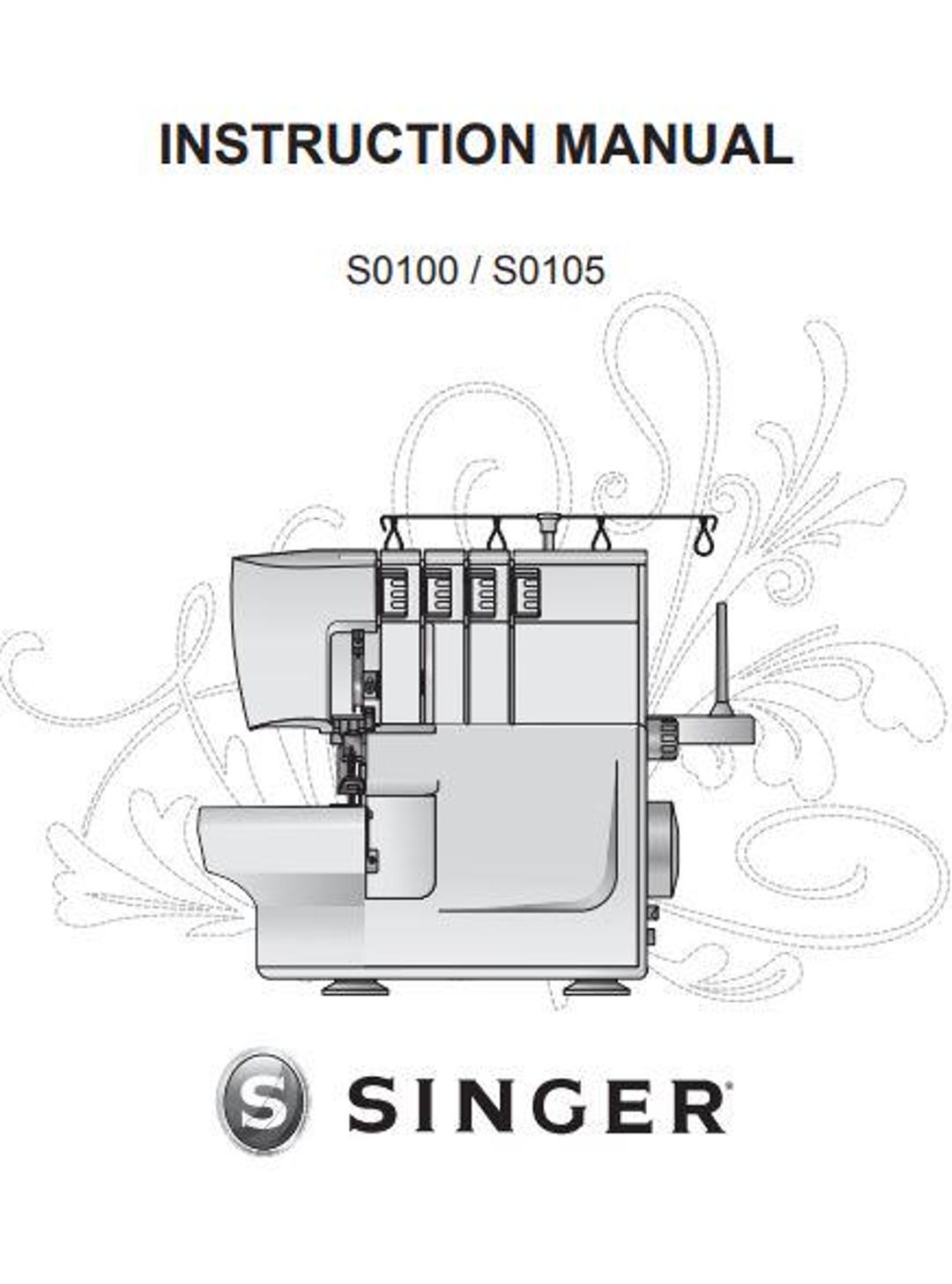Singer Sewing Machine S0100 User Manual Singer User Manual Singer User ...