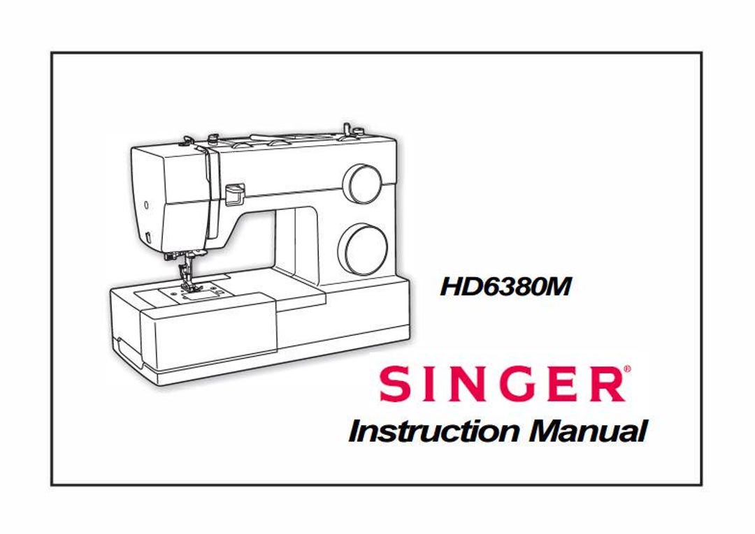 Singer Sewing Machine Heavy Duty 6380 Manual Singer User Manual Singer ...