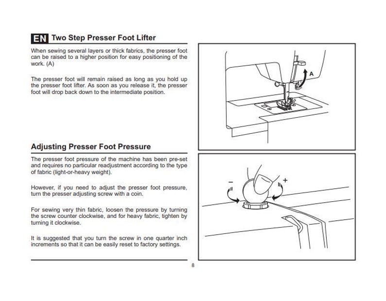 Singer Sewing Machine Heavy Duty 44S User Manual Singer User Manual ...