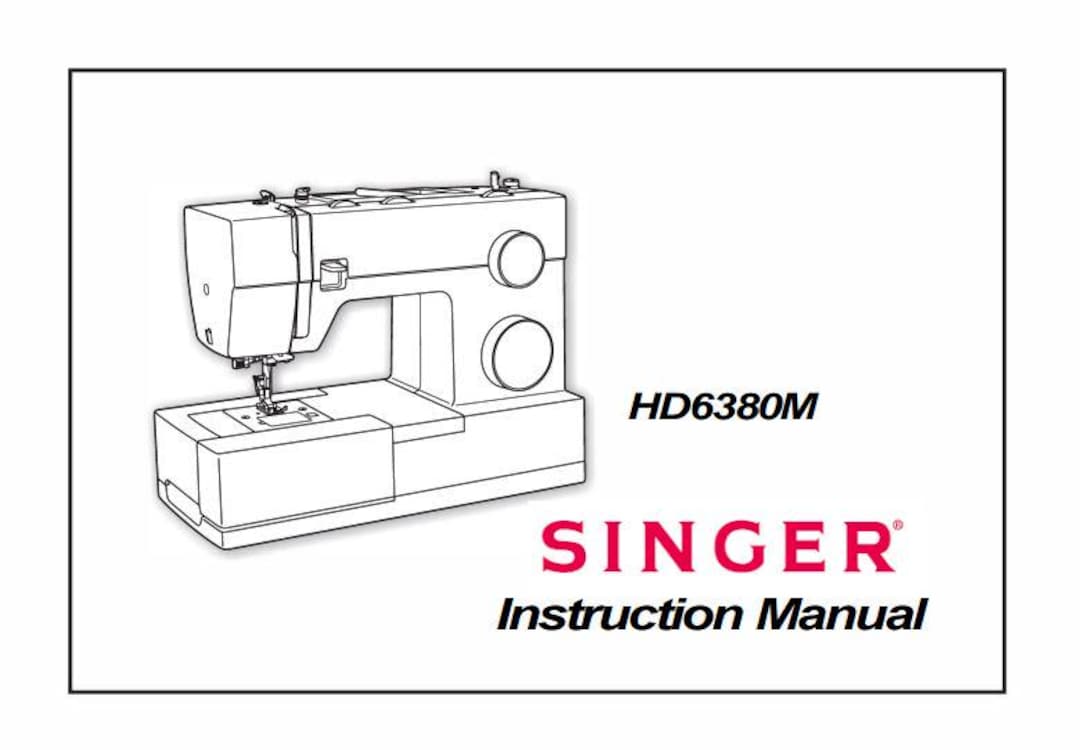 Singer Sewing Machine 6380 Manual Singer User Manual Singer User Manual ...