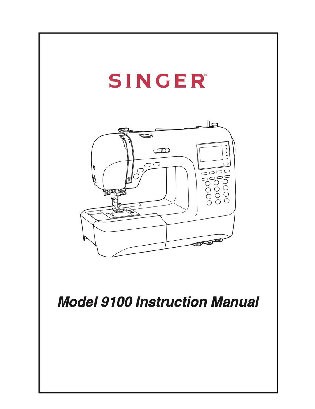 Singer 9100 User Instruction Manual Sewing Machine PDF Digital Download ...