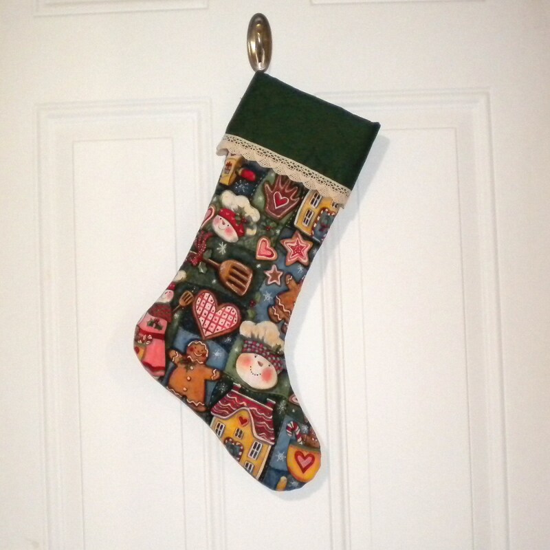 Gingerbread Stocking - Etsy