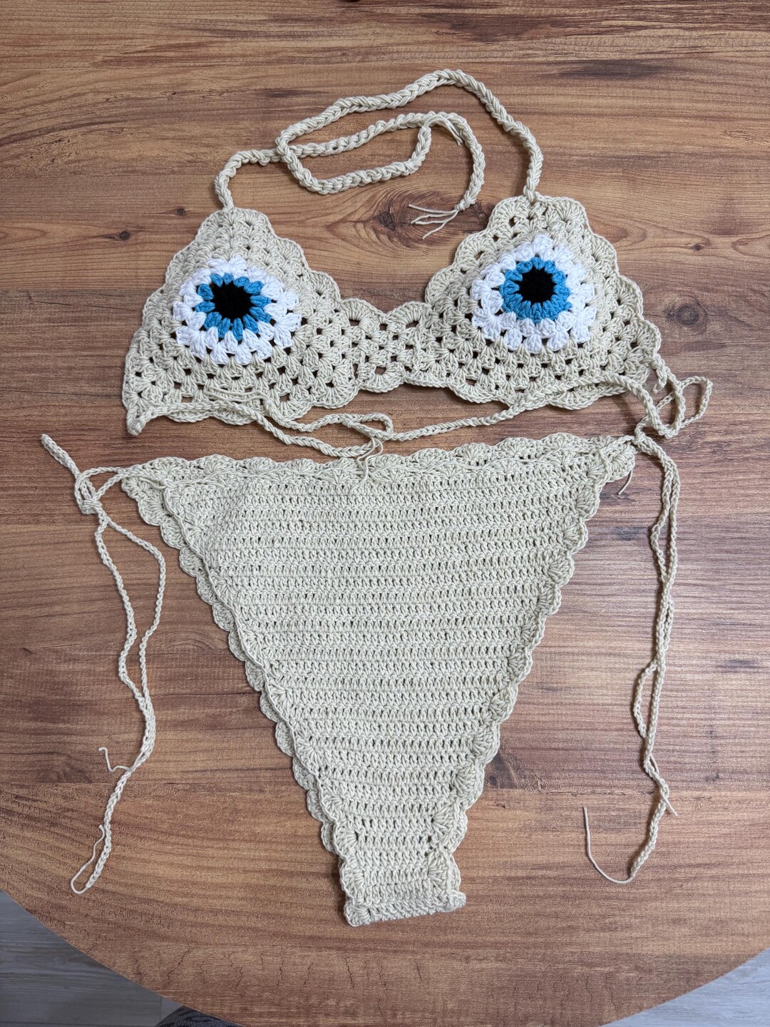 Crochet Bikini Set,2 Piece Swimsuit Set,boho Crochet Bikini Duo,custom ...