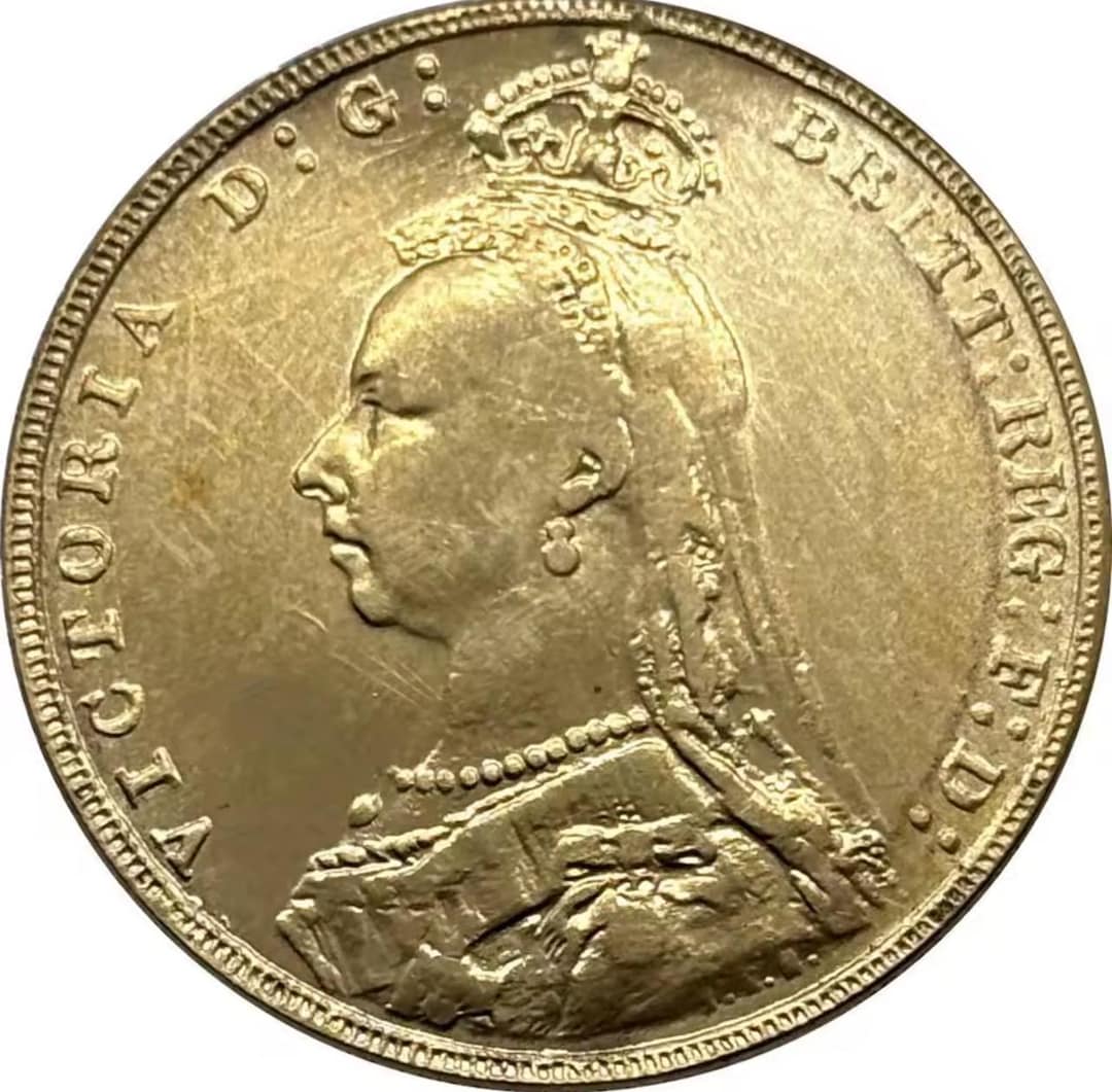 1889 Queen Victoria Sovereign High Quality Gold Plated Coin - Etsy