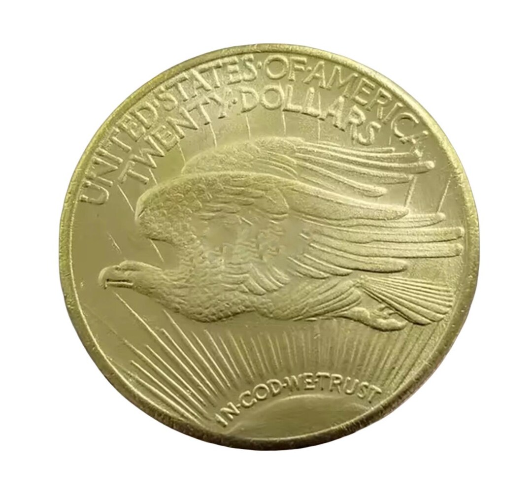1910-1921 Gold Eagle Liberty Twenty Dollars High Quality Gold Plated ...