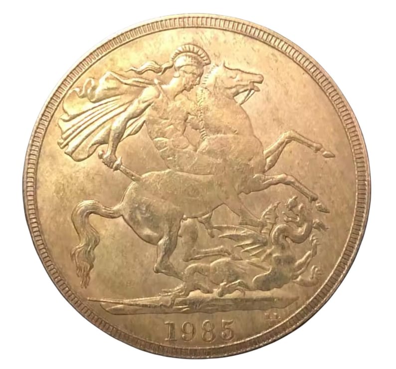 1985 Queen Elizabeth II Pounds High Quality Gold Plated Coin - Etsy