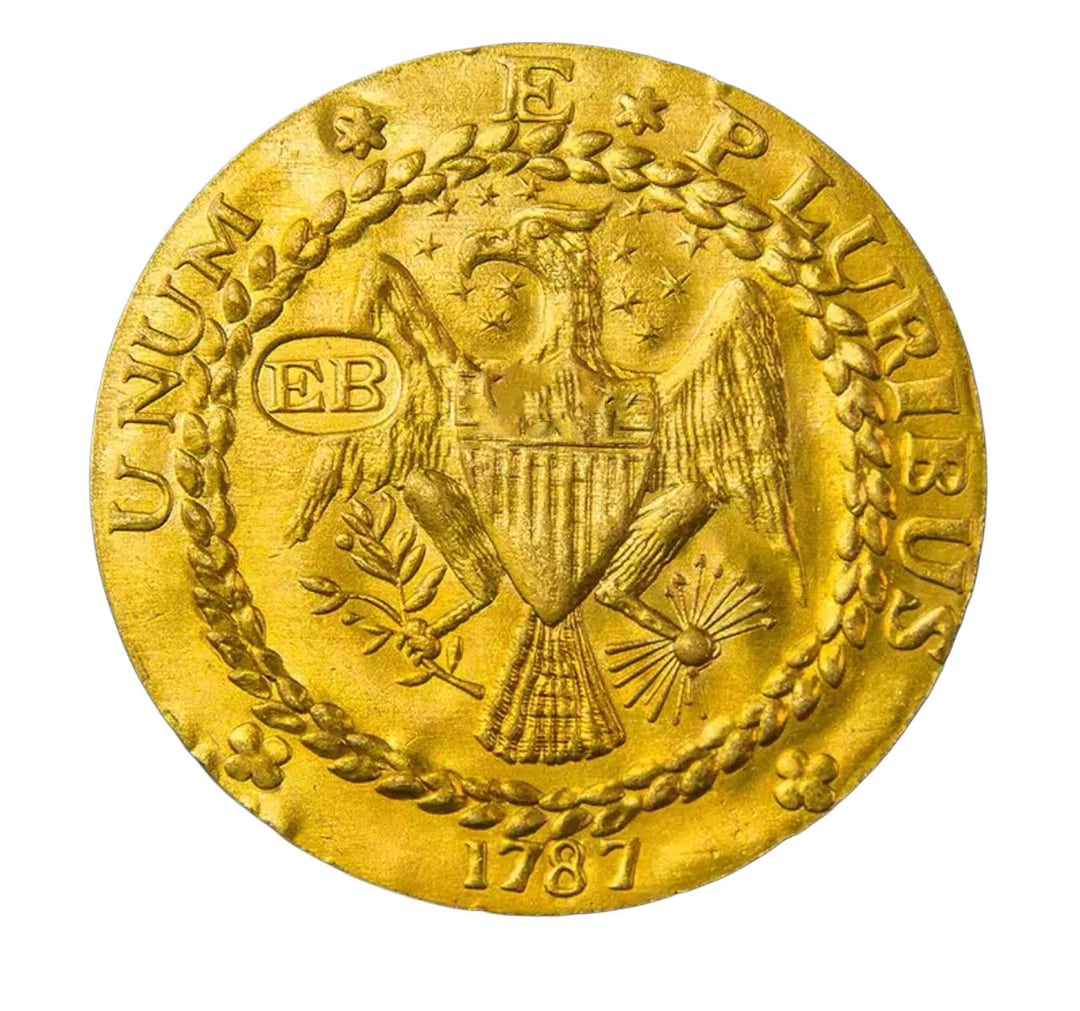 1787 Gold Eagle Unum E Pluribus High Quality Gold Plated Coin - Etsy