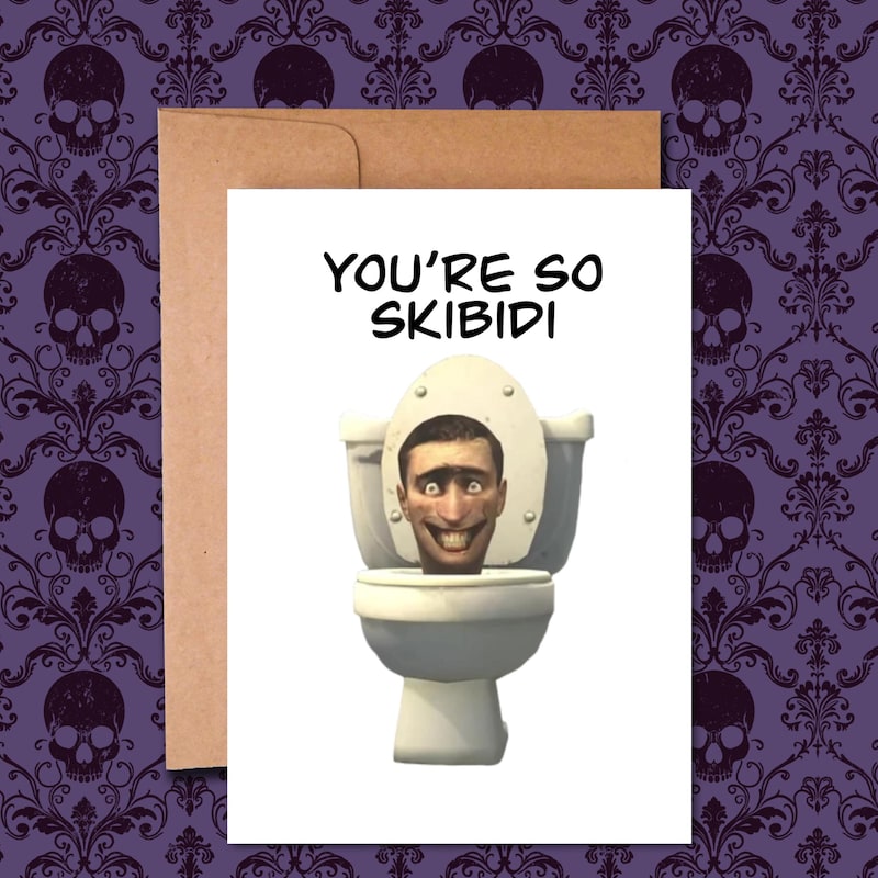 Skibidi Toilet Cards - Etsy