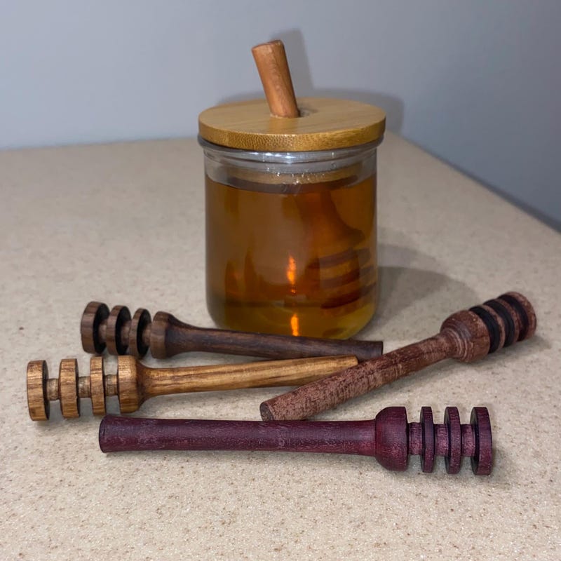 Wooden Honey Pot - Etsy