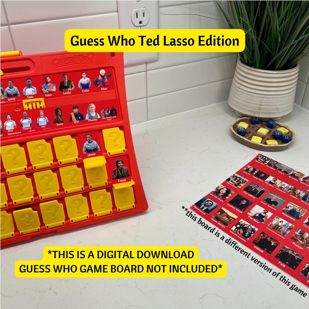 Ted Lasso Guess Who Digital Download - Etsy