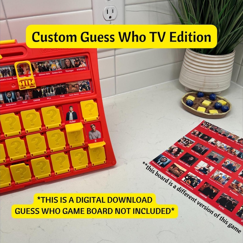 Custom TV Themed Guess Who DIGITAL DOWNLOAD - Etsy