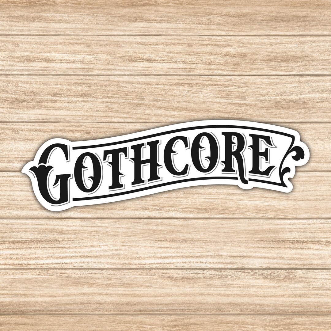 Gothcore Sticker for Laptops, Tablets, Journals, Mirrors and More, Goth ...