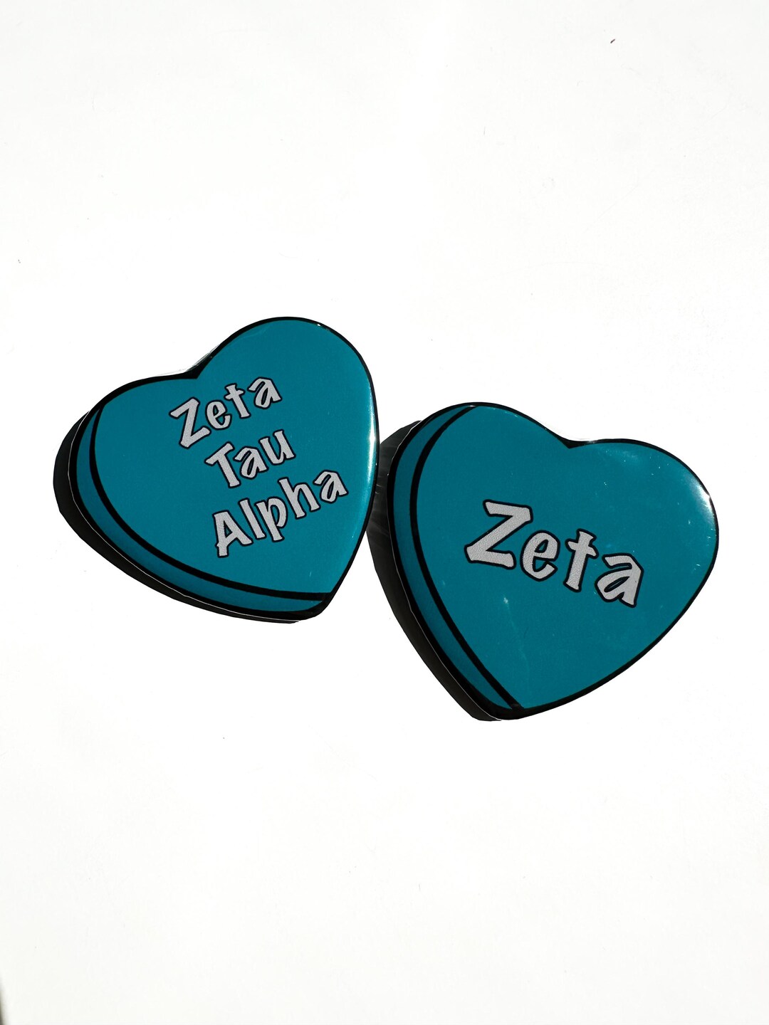 Zeta Tau Alpha Candy Heart Button - Etsy