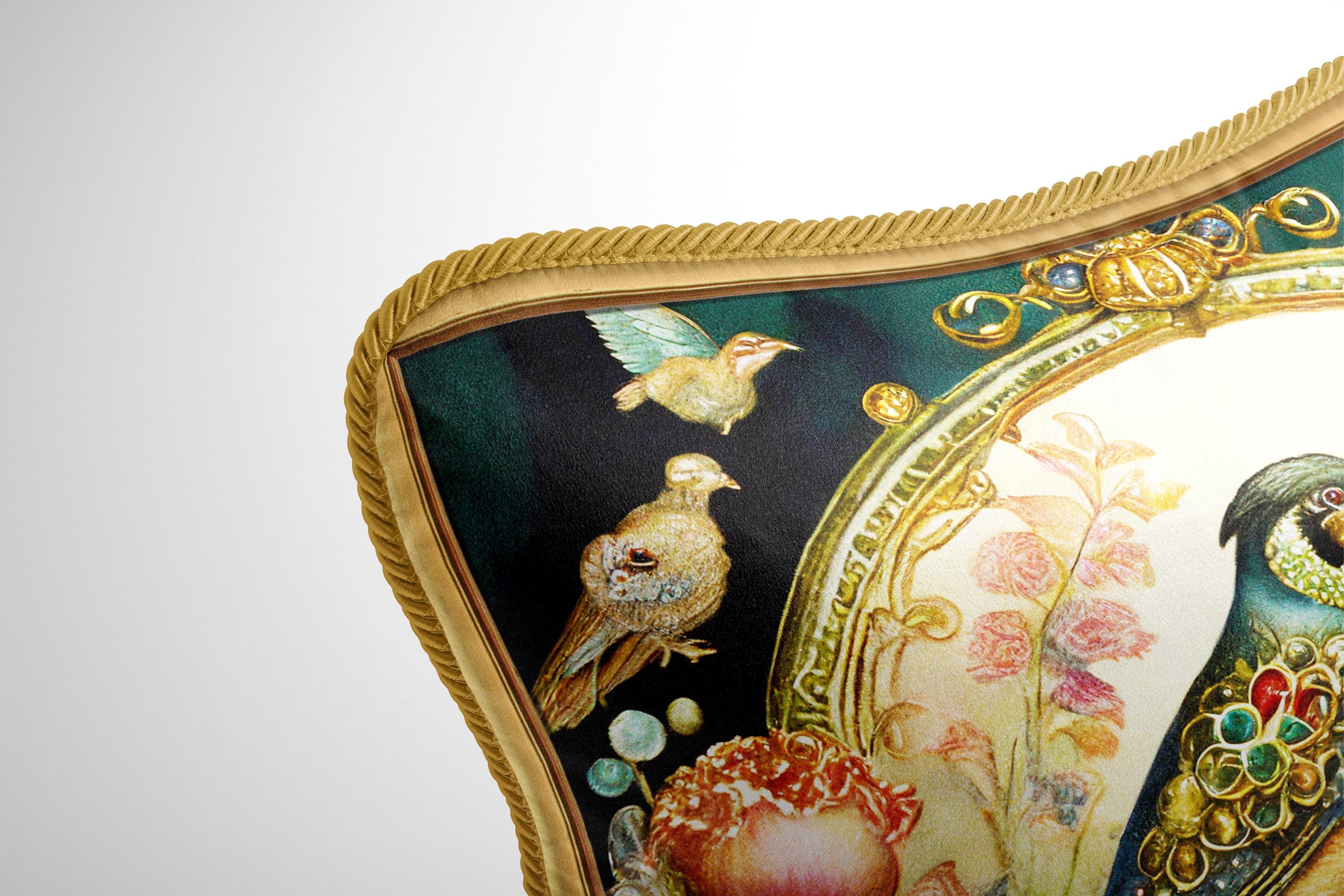 HUSH HUSH GARDEN "birds" Silk Pillow - Etsy