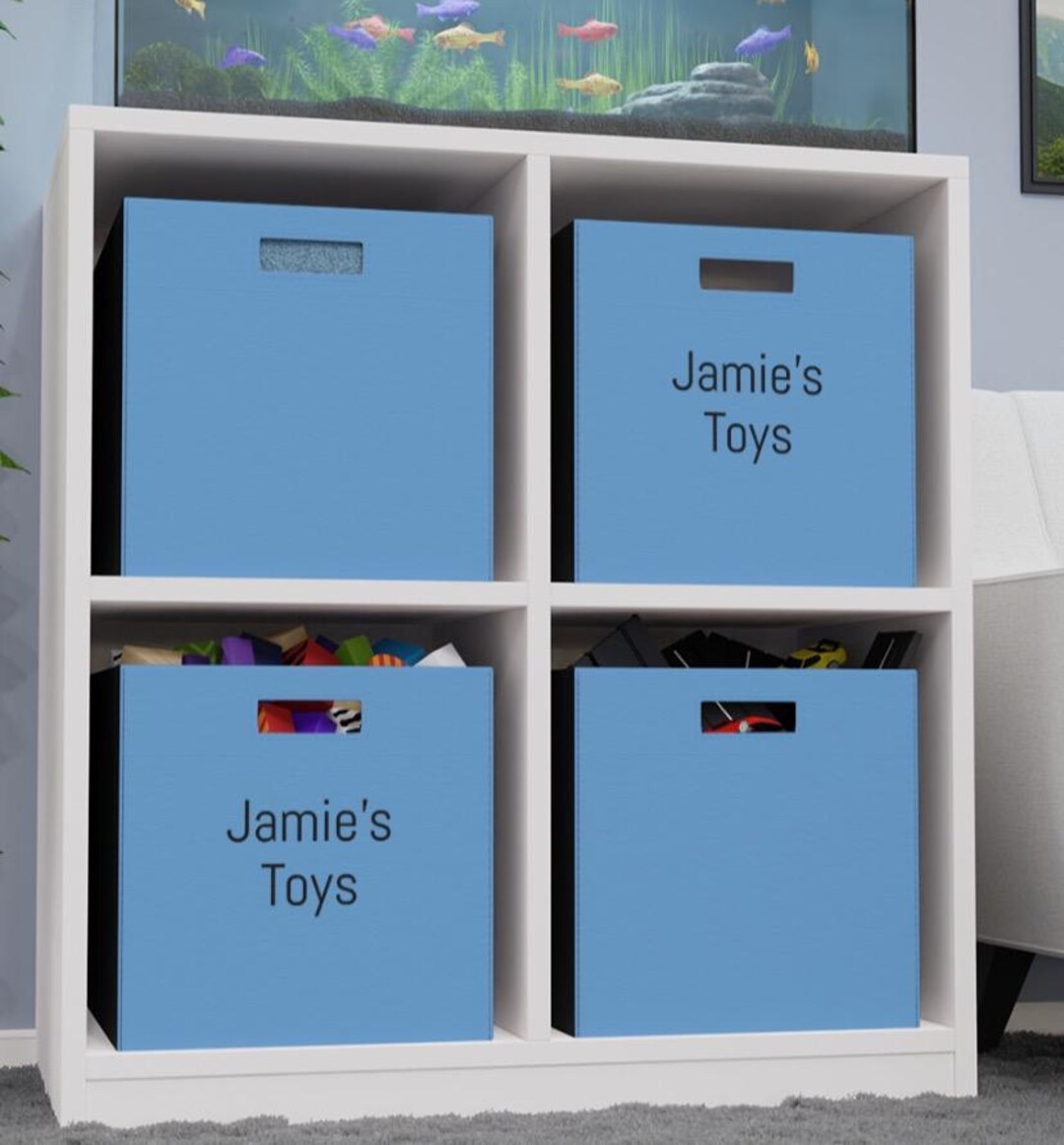 Personalized Felt Storage Box for Kids' Toys, Toy Organizer, Nursery ...