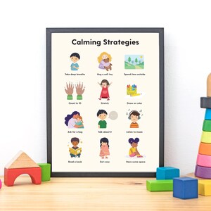 Digital Calming Strategies Poster, Calming Techniques for Kids and ...