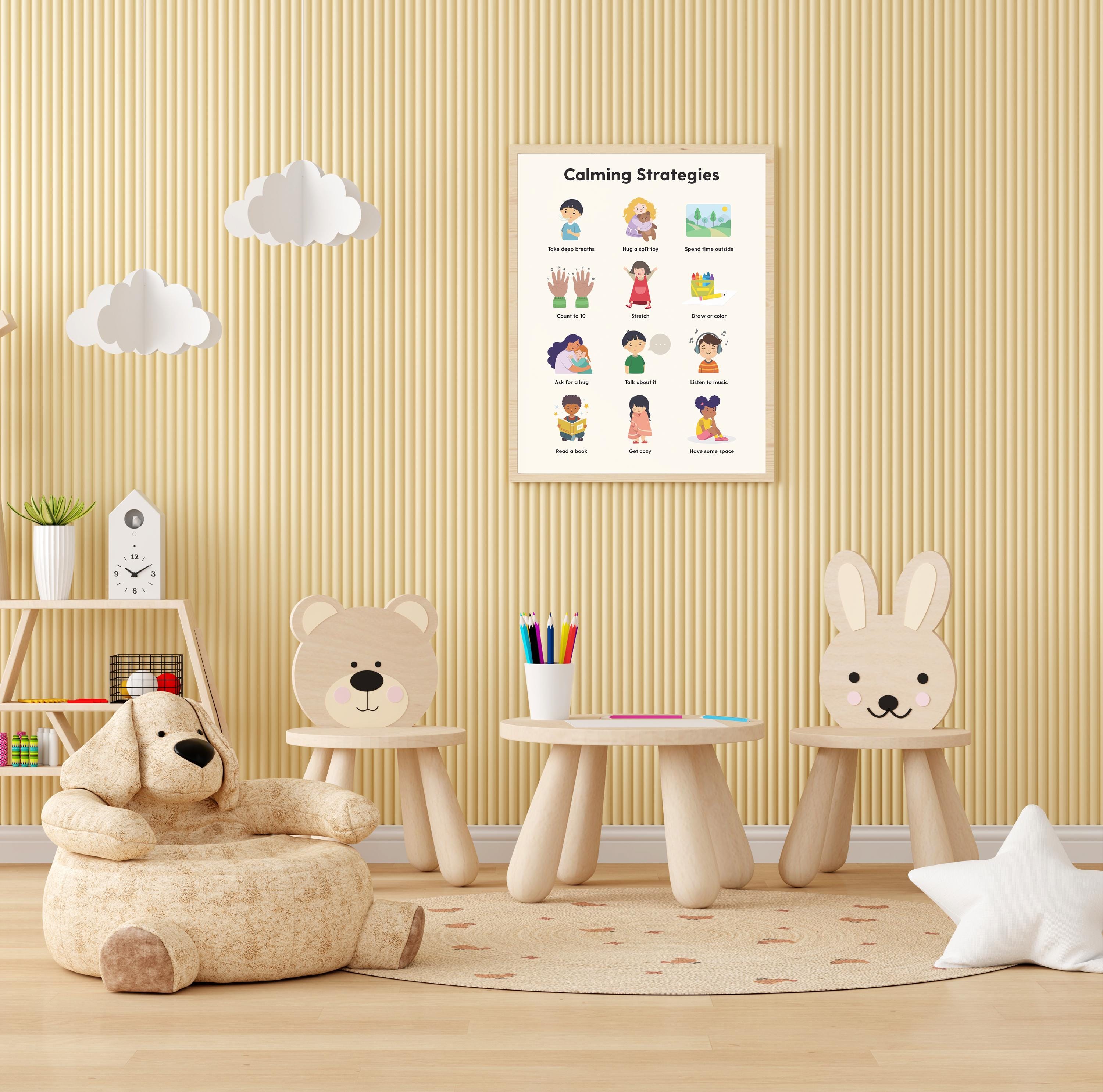 Digital Calming Strategies Poster, Calming Techniques for Kids and ...