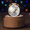 Dreamy Dolphin Crystal Ball Music Box, Rotating Music Box, Wooden Base ...