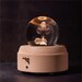 3D Crystal Ball Music Box, Rotating Wooden Base, Pig Ornament - Etsy