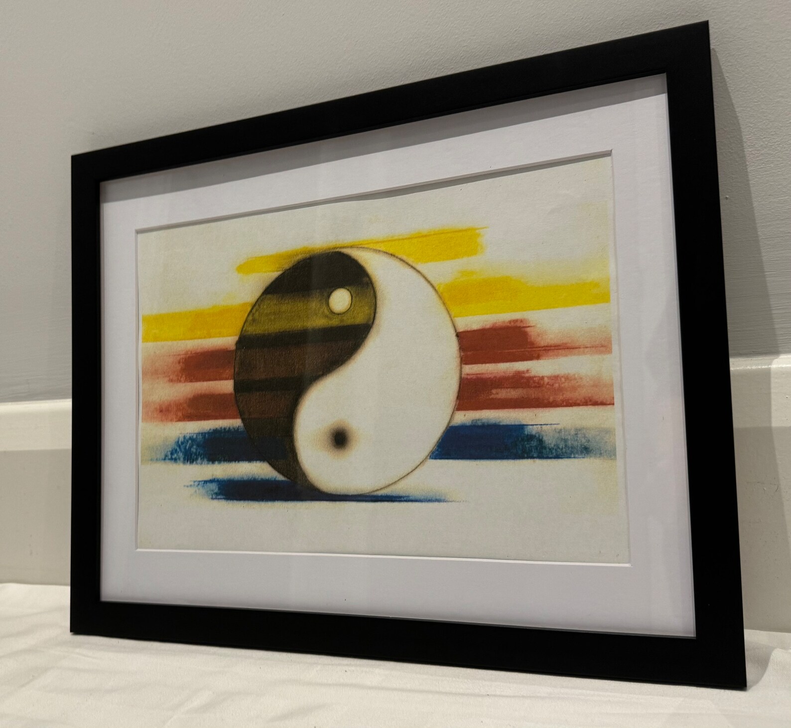 Yin Yang Artwork, A4 Framed / Unframed, Vibrant Colours, Rainbow ...