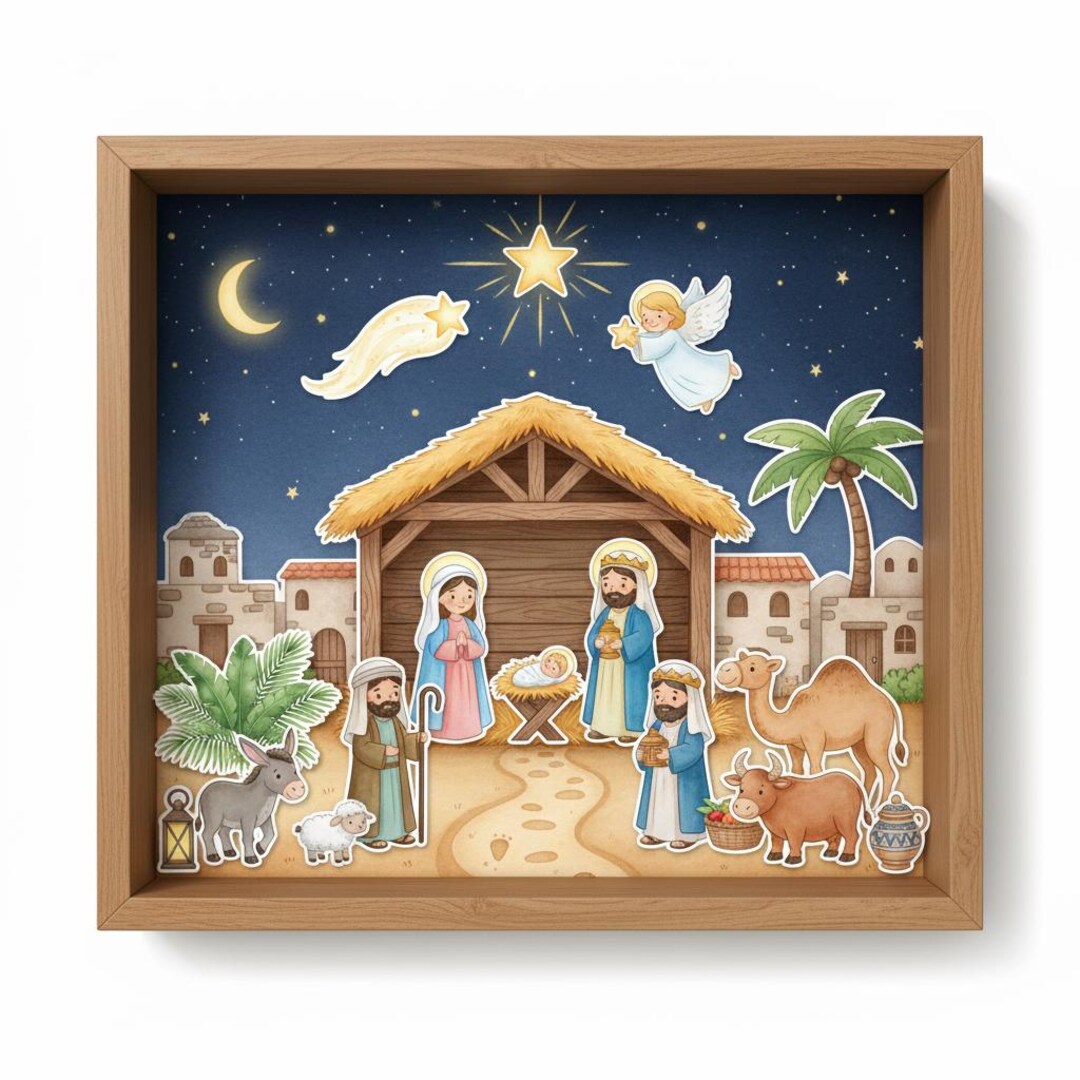 Christmas Story Narrative Figure Set – 26 Child-friendly Figures and ...
