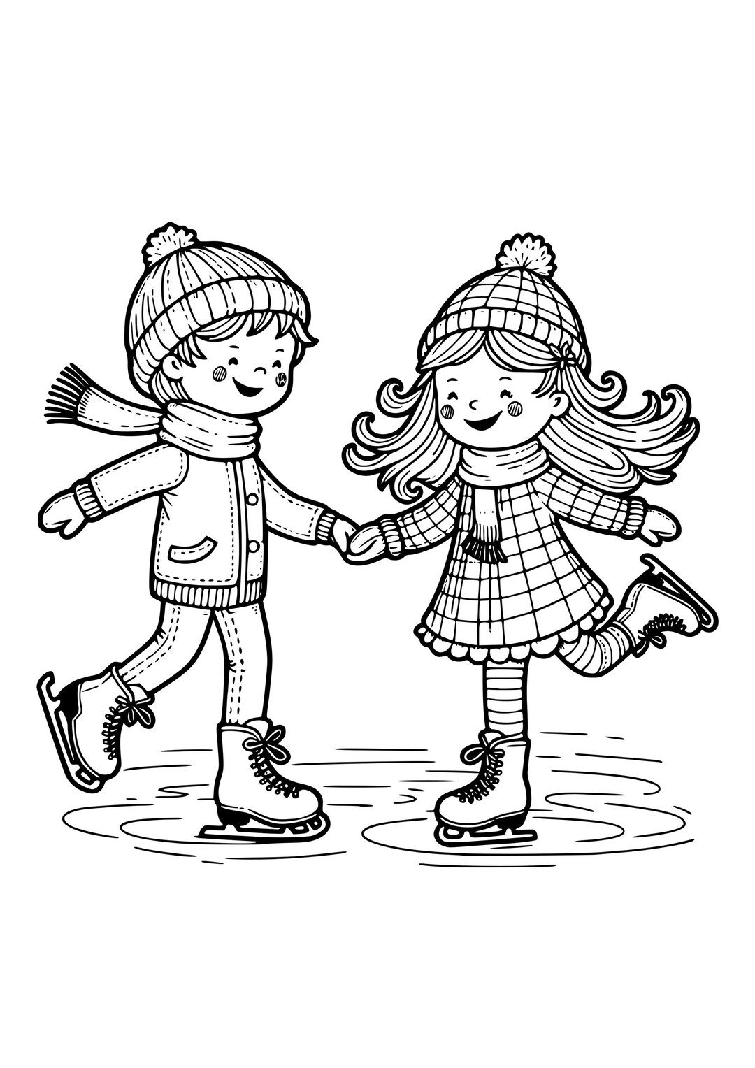 14 Winter Coloring Pages for Children DIN A4 Coloring Pages - Etsy
