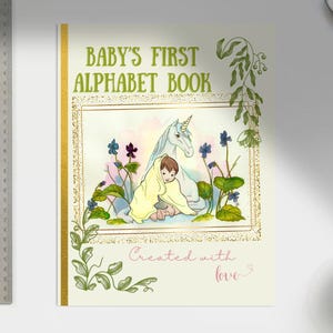Baby Alphabet Book for Baby Shower Activity and Gifts, Vintage Style - Etsy
