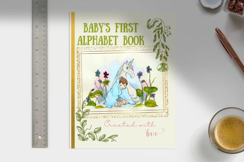 Baby Alphabet Book for Baby Shower Activity and Gifts, Vintage Style - Etsy