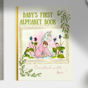 Baby Alphabet Book for Baby Shower Activity and Gifts, Vintage Style - Etsy