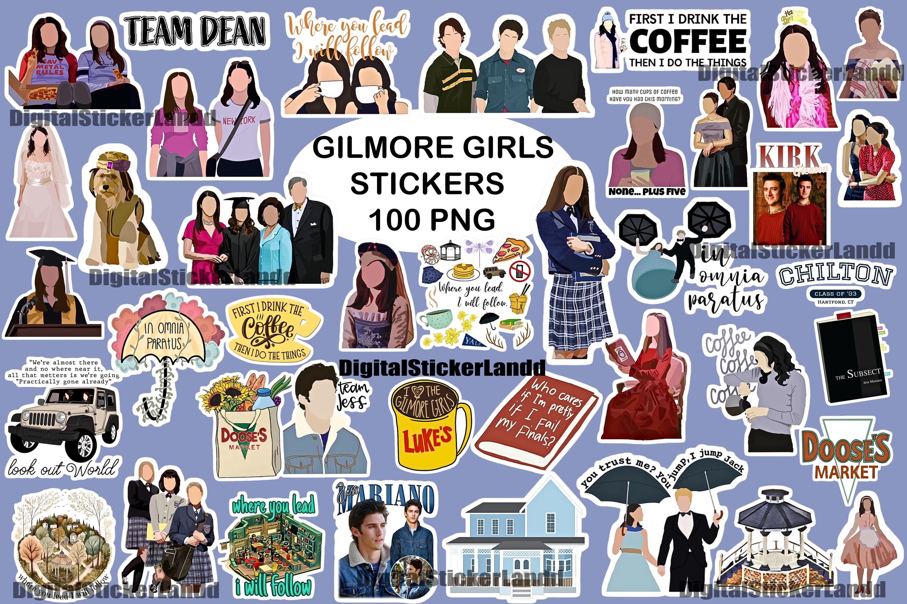 Gilmore Girls Stickers Digital 100 Png Rory Gilmore Lorelai Gilmore ...