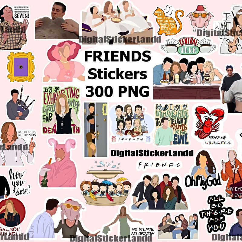 Friends Stickers - Etsy