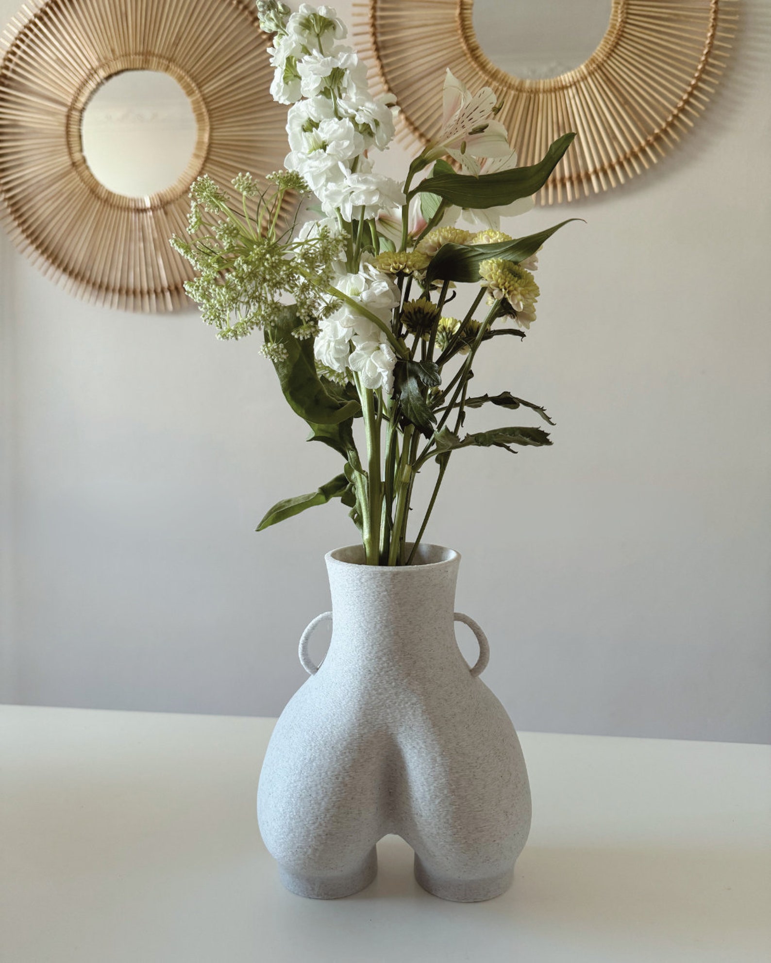 Female Body Vase, Unique Vases for Home Decor, Stylish Flower Vase ...