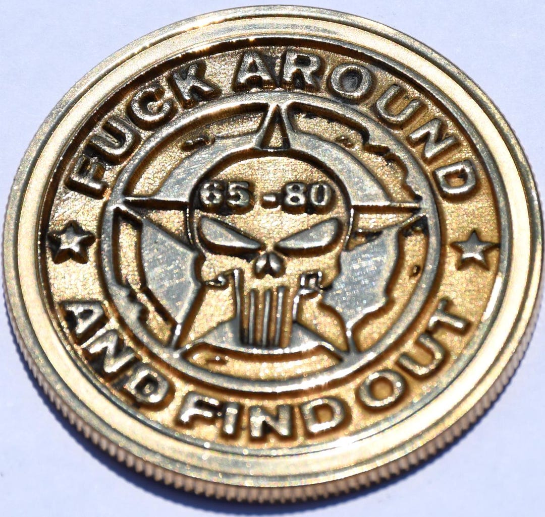 Generation X Council Challenge Coin FAFO - Etsy