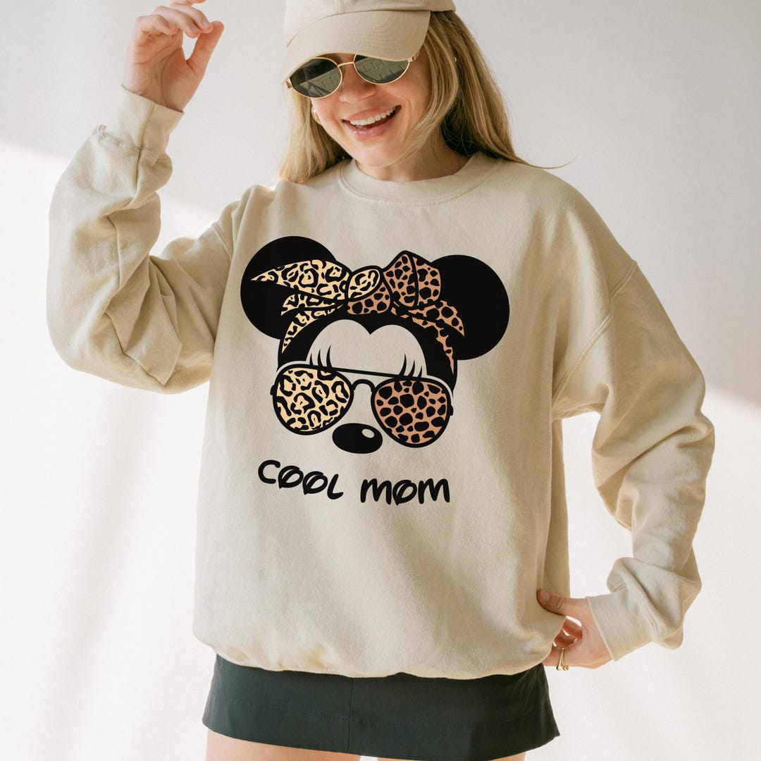 Leopard Minnie Mouse Shirt, Cool Mom Minnie Tee, Cute Disney Vacation ...