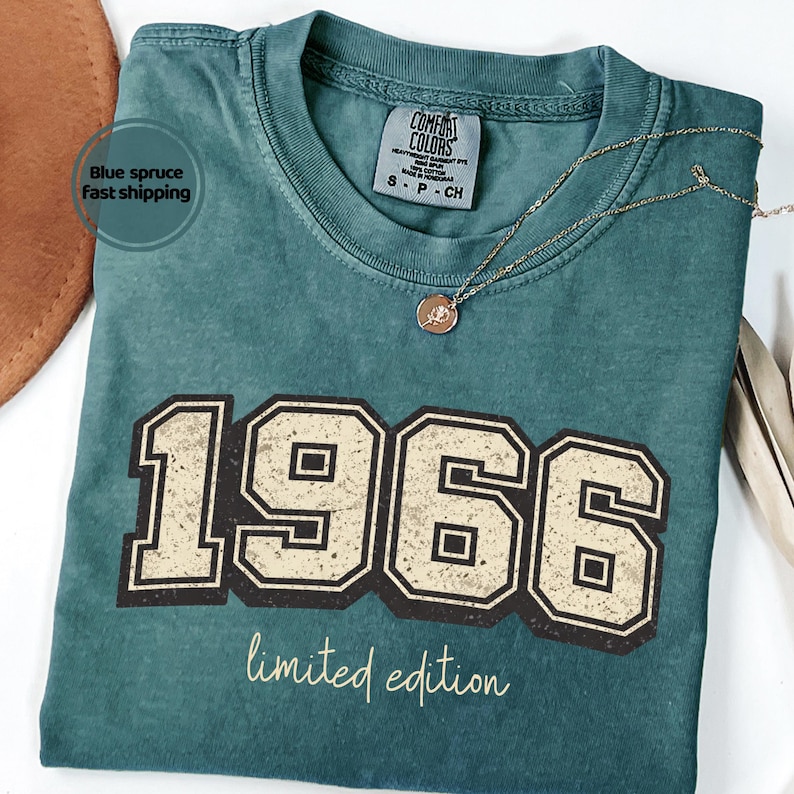 Vintage 1966 60th Birthday Shirt, Comfort Colors Cotton Tee - Etsy