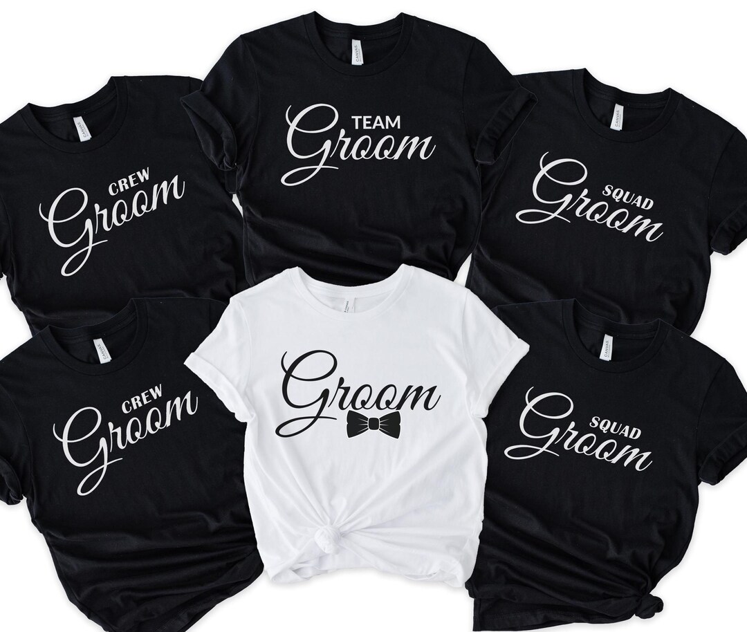 Groom Crew T-shirt: Wedding Party, Groomsmen Gift - Etsy