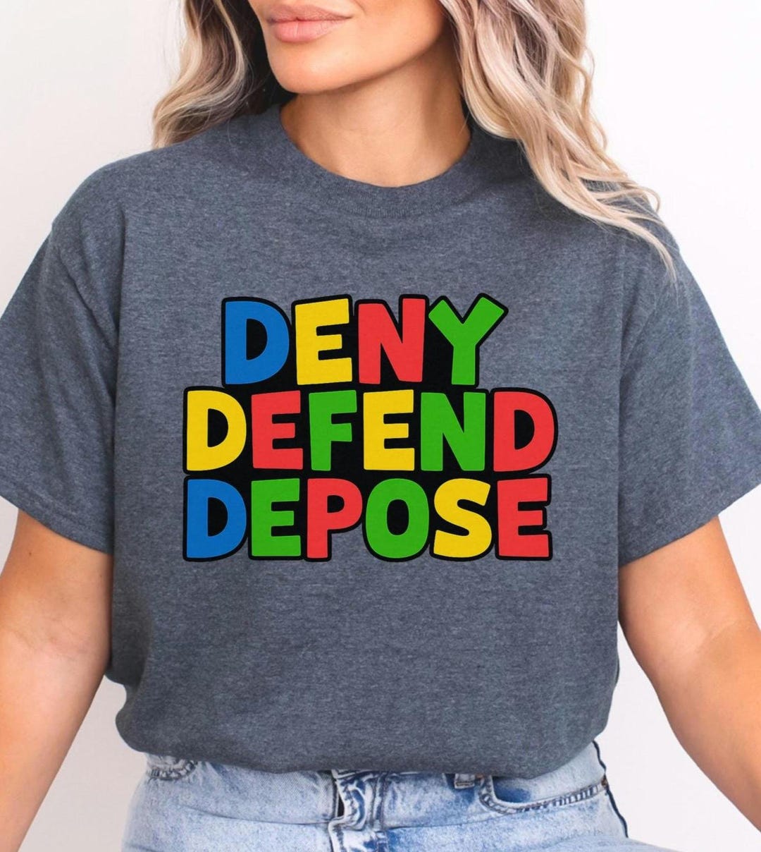 Deny Defend Depose Shirt: Social Justice Activist Tee - Etsy